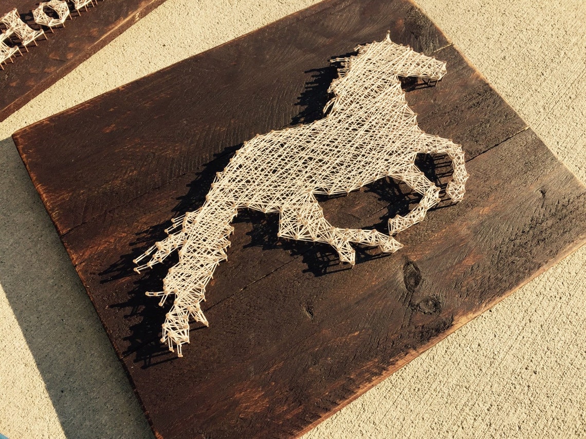 Running Horse String Art large - Etsy
