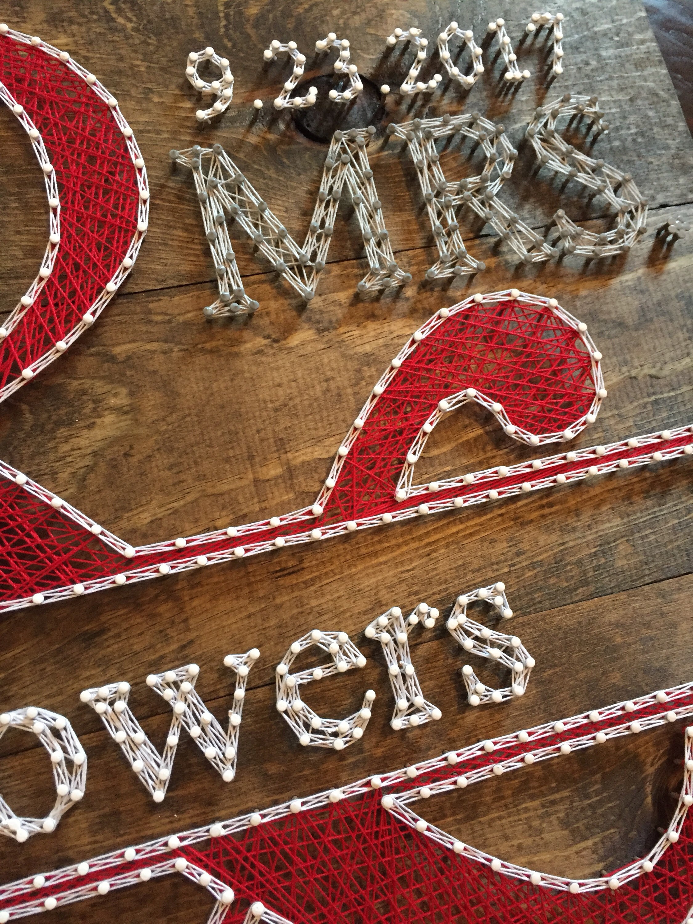 Wedding Mr. and Mrs. String Art you Pick Colors - Etsy