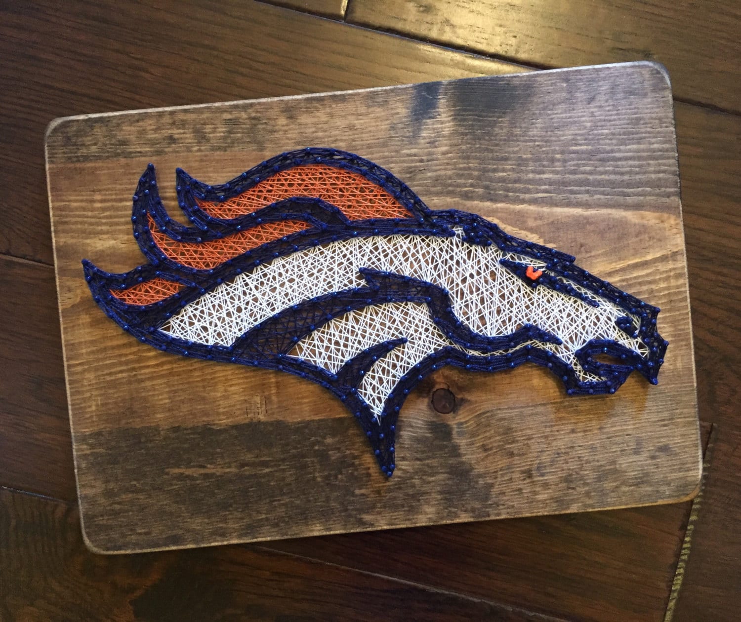 Denver Broncos Football String Art - Etsy