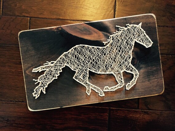 Running Horse String Art large | Etsy