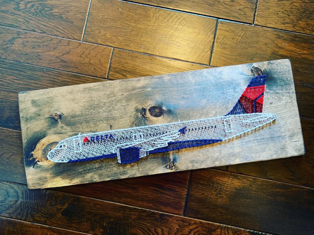 Delta Airbus A320 Airplane String Art Aviation - Etsy