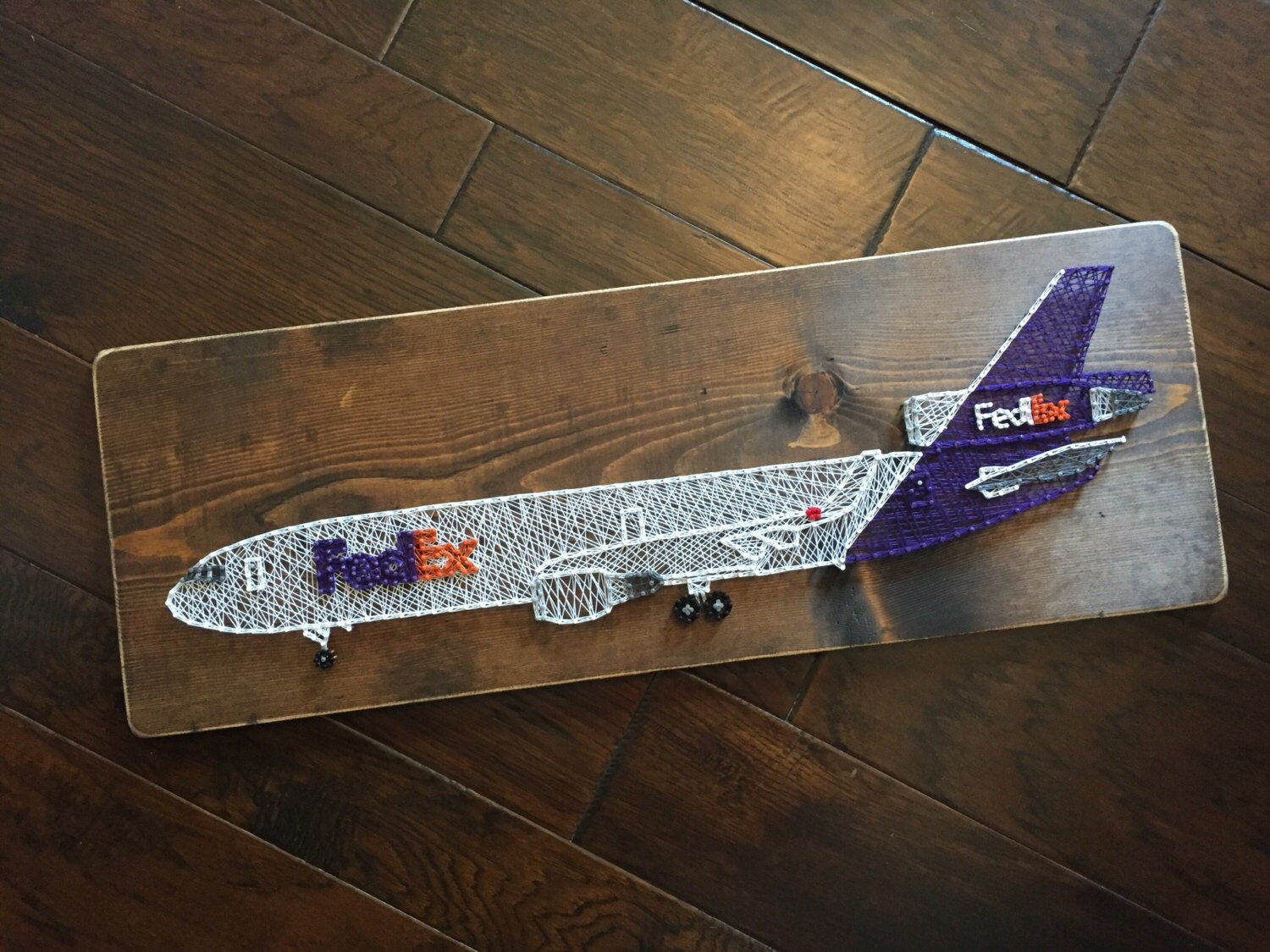 Fedex MD-11 Airplane String Art Aviation - Etsy