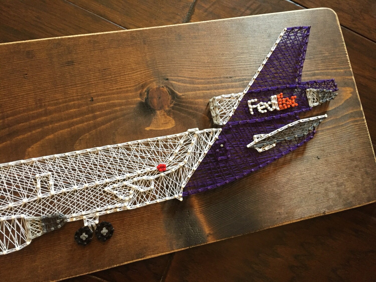 Fedex MD-11 Airplane String Art Aviation - Etsy
