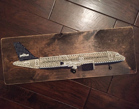 Jetblue Airbus A320 Airplane String Art Aviation | Etsy