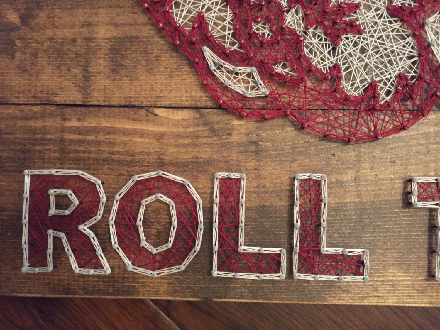 Alabama Crimson Tide String Art roll Tide - Etsy