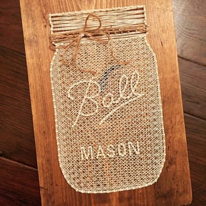 Ball Mason Jar String Art - Etsy