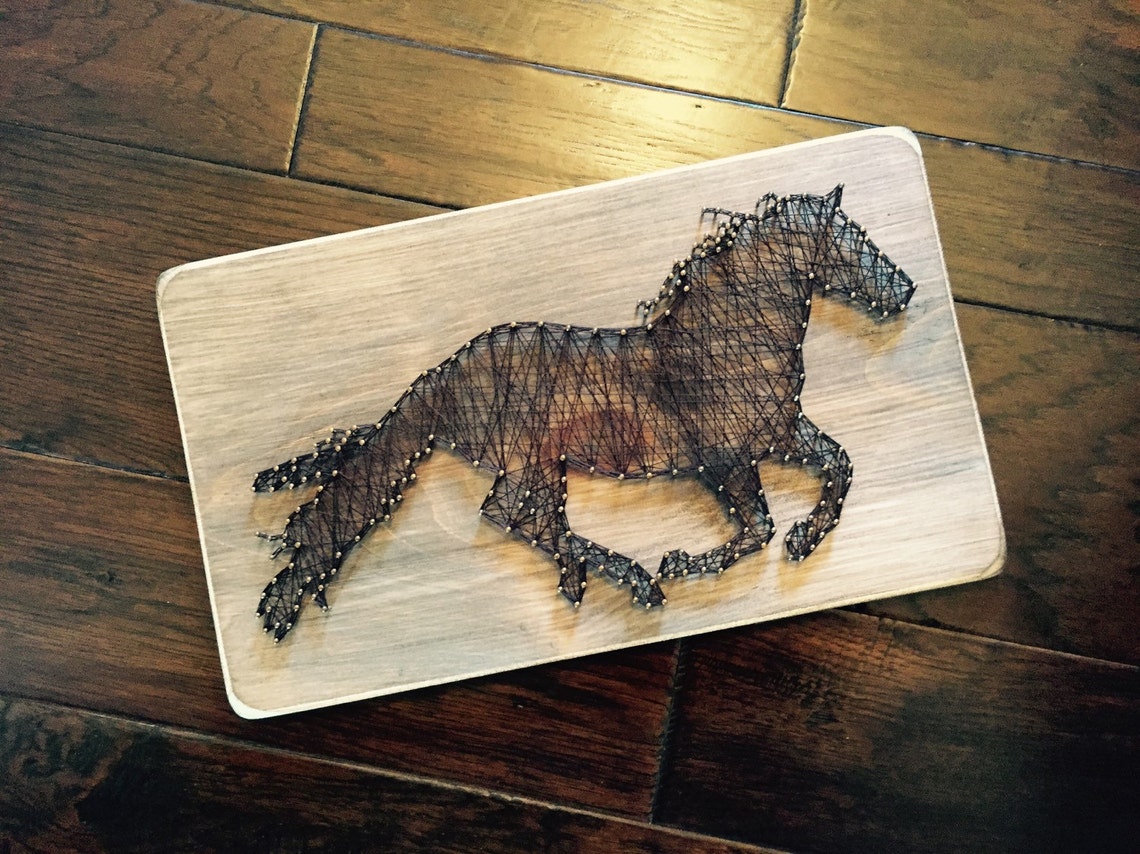 Running Horse String Art large - Etsy