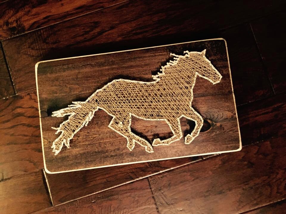Running Horse String Art (large) - Etsy