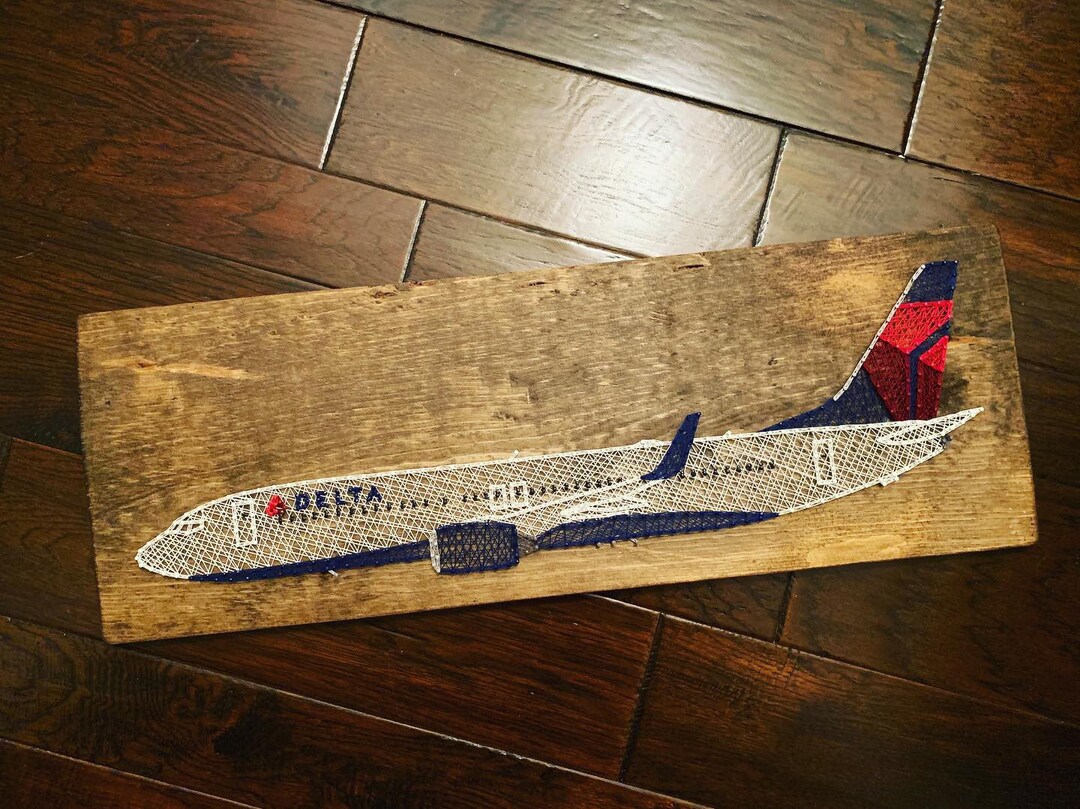 Delta 737-800 Airplane String Art Aviation - Etsy
