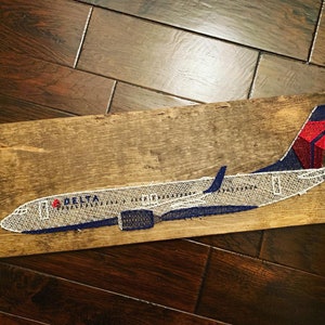 Delta 737-800 Airplane String Art Aviation - Etsy