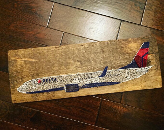 Delta 737-800 Airplane String Art Aviation - Etsy
