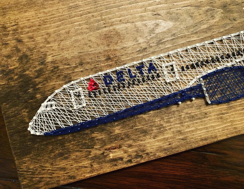 Delta Airbus A350 Airplane String Art Aviation - Etsy