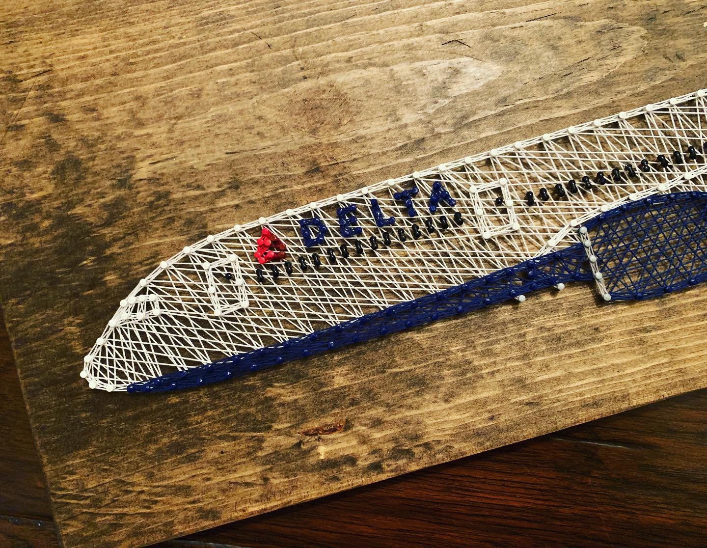 Delta Airbus A350 Airplane String Art Aviation - Etsy