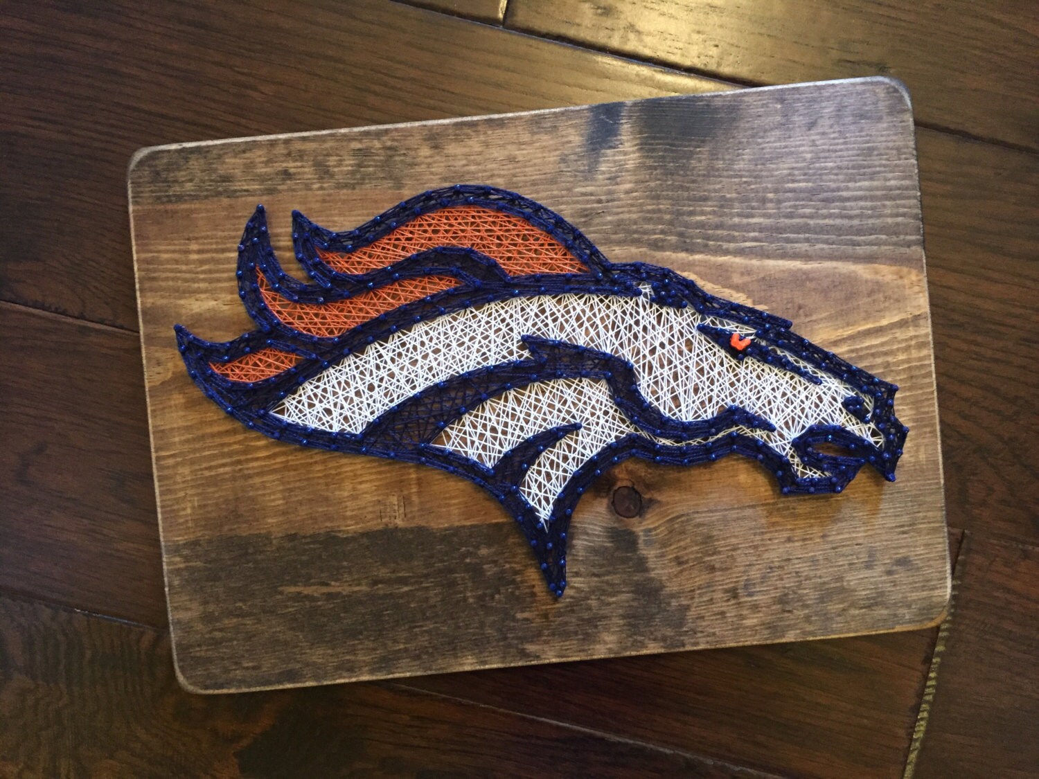 Denver Broncos Football String Art - Etsy