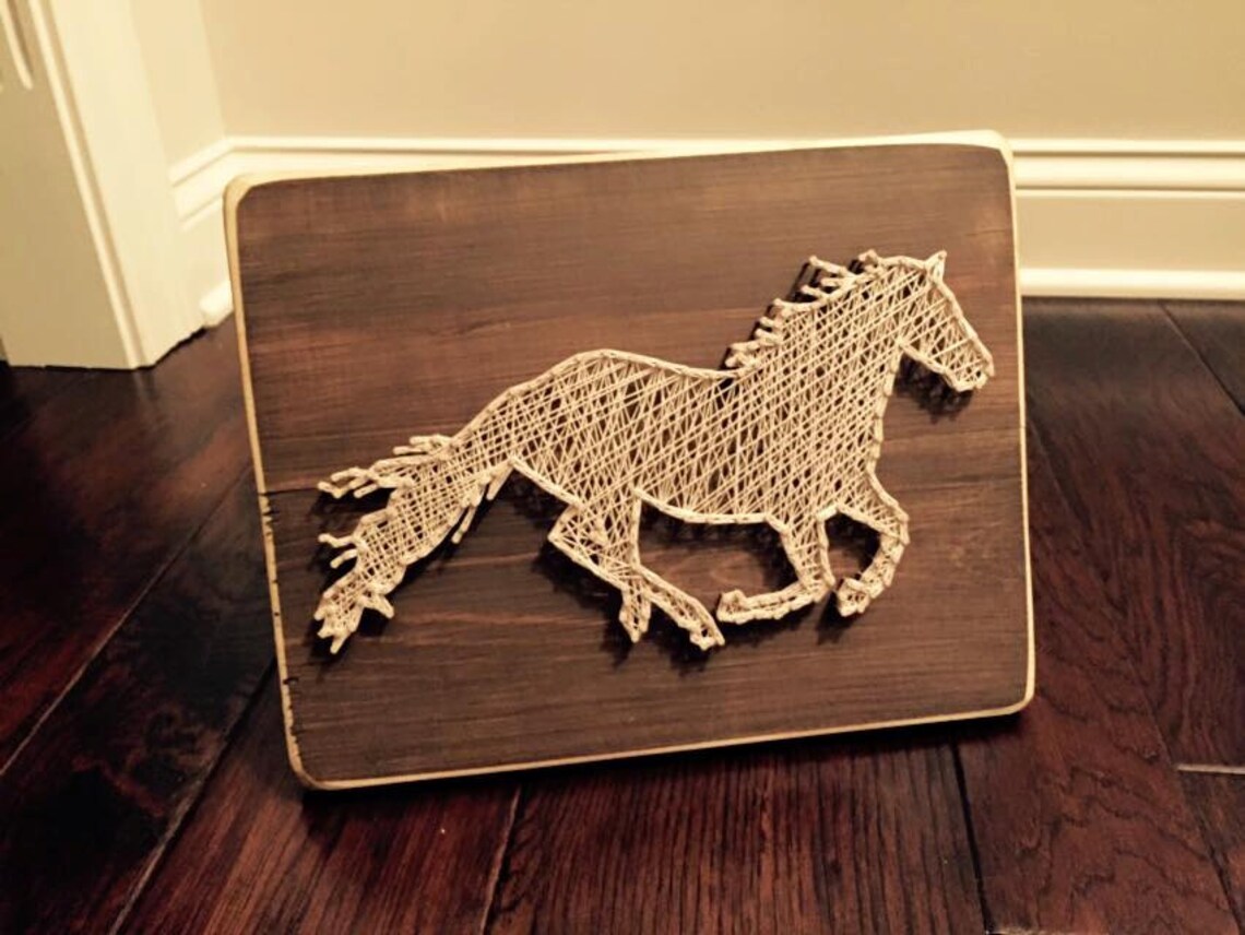 Running Horse String Art large - Etsy
