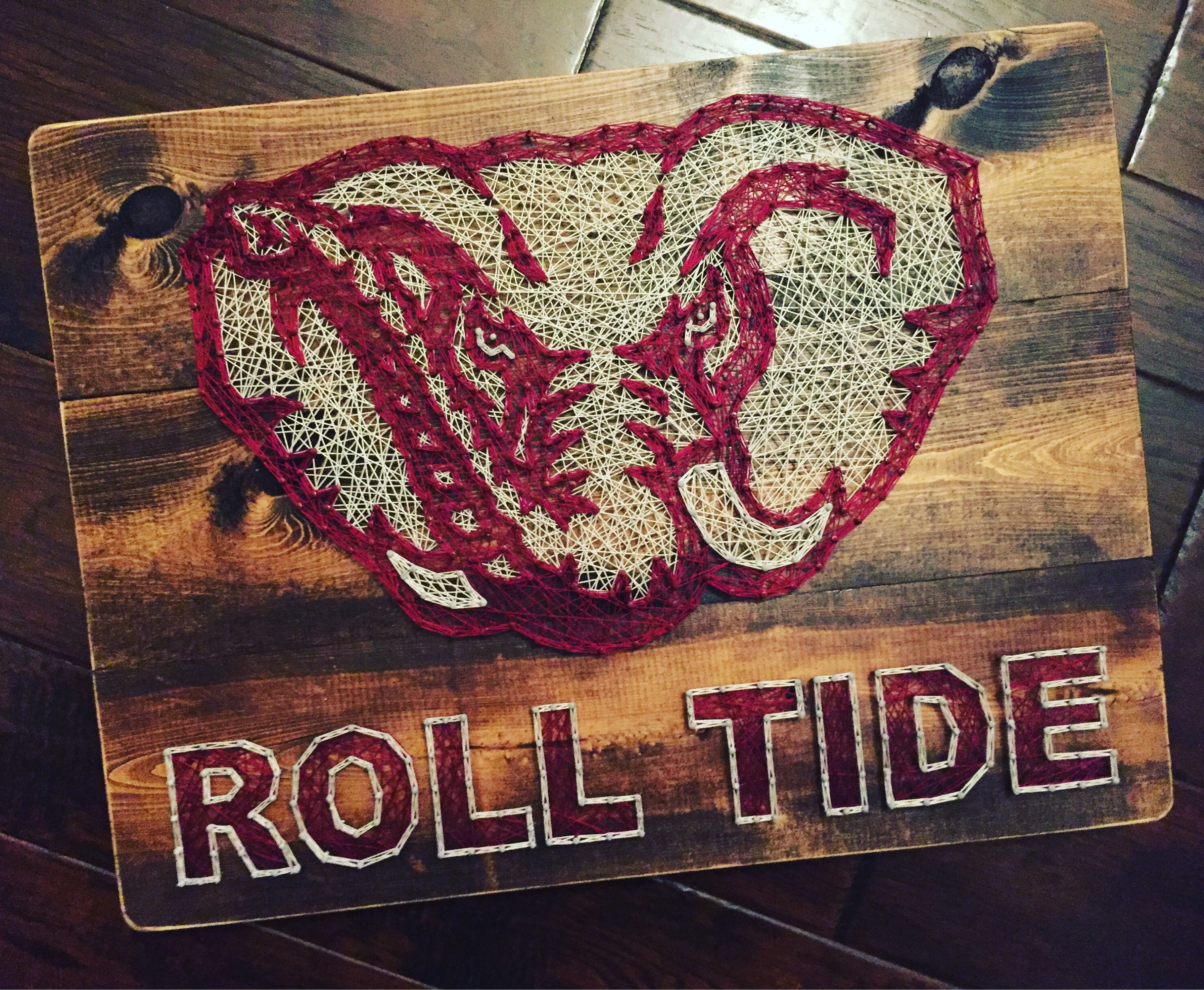 Alabama Crimson Tide String Art roll Tide - Etsy
