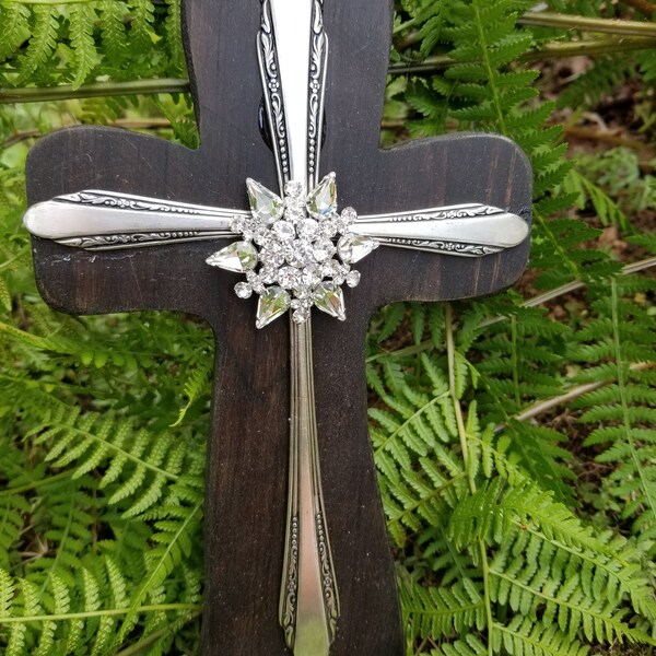 Silverware Cross - Etsy