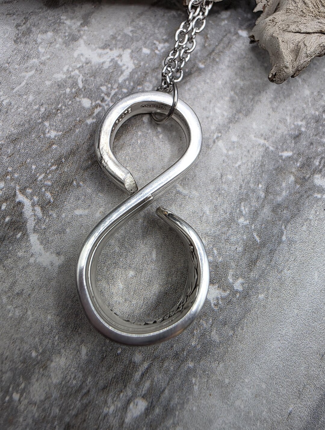 Queen Bess Infinity Spoon Pendant Necklace* Made With Vintage ...