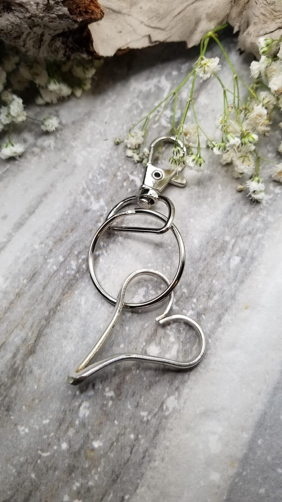 Fork Tine Heart Keychain Made From a FORK, Handmade, New Home Gift Idea ...