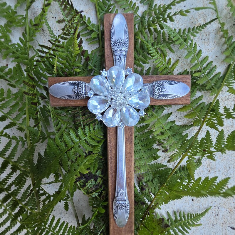 Silverware Cross - Etsy