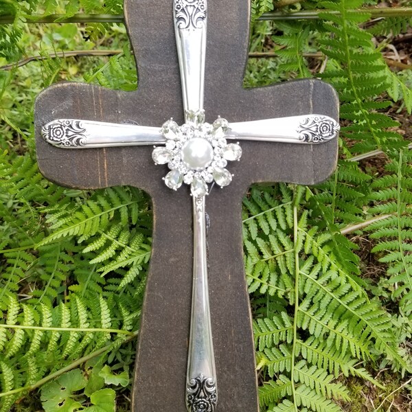 Silverware Cross - Etsy