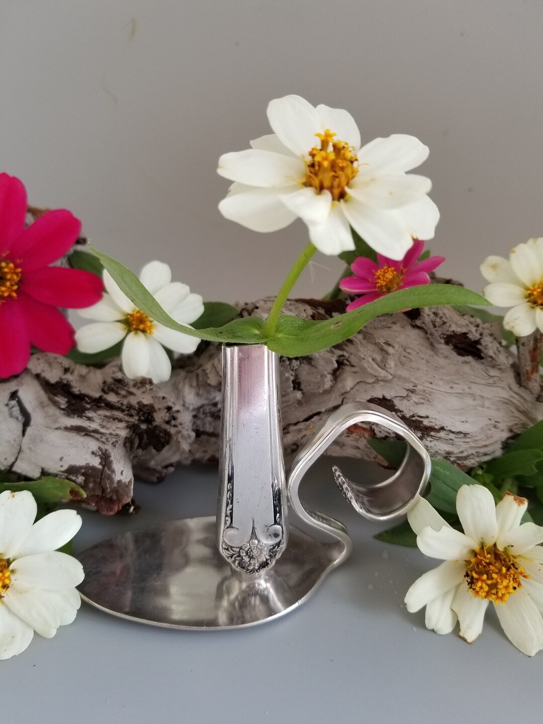 Silverware Bud Vase Made From VINTAGE Silverware Spoon Vase - Etsy