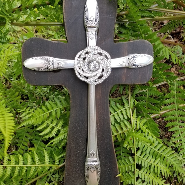 Silverware Cross - Etsy