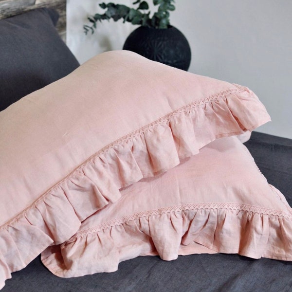 Ruffle Pillow - Etsy
