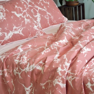 Marble Bedding Tie Dye Duvet Cover Set Queen Bedding King - Etsy
