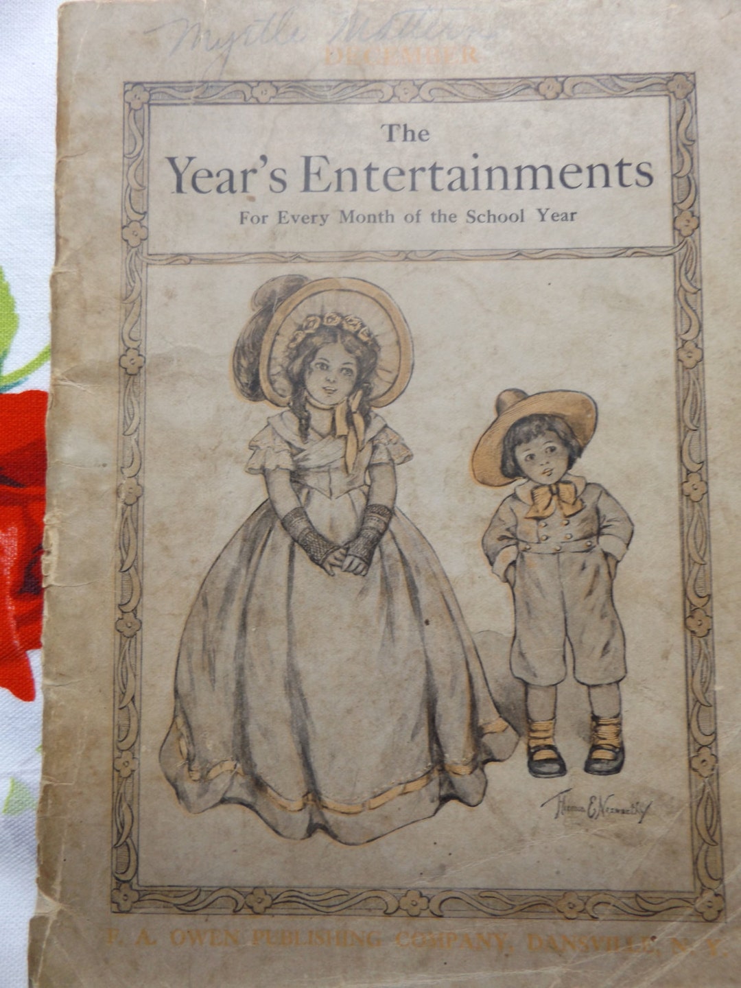 Vintage 1909 Booklet the Year's Entertainments for Every Month of the ...