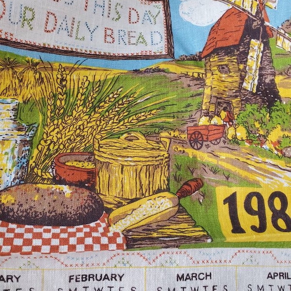 1980s Calendar - Etsy
