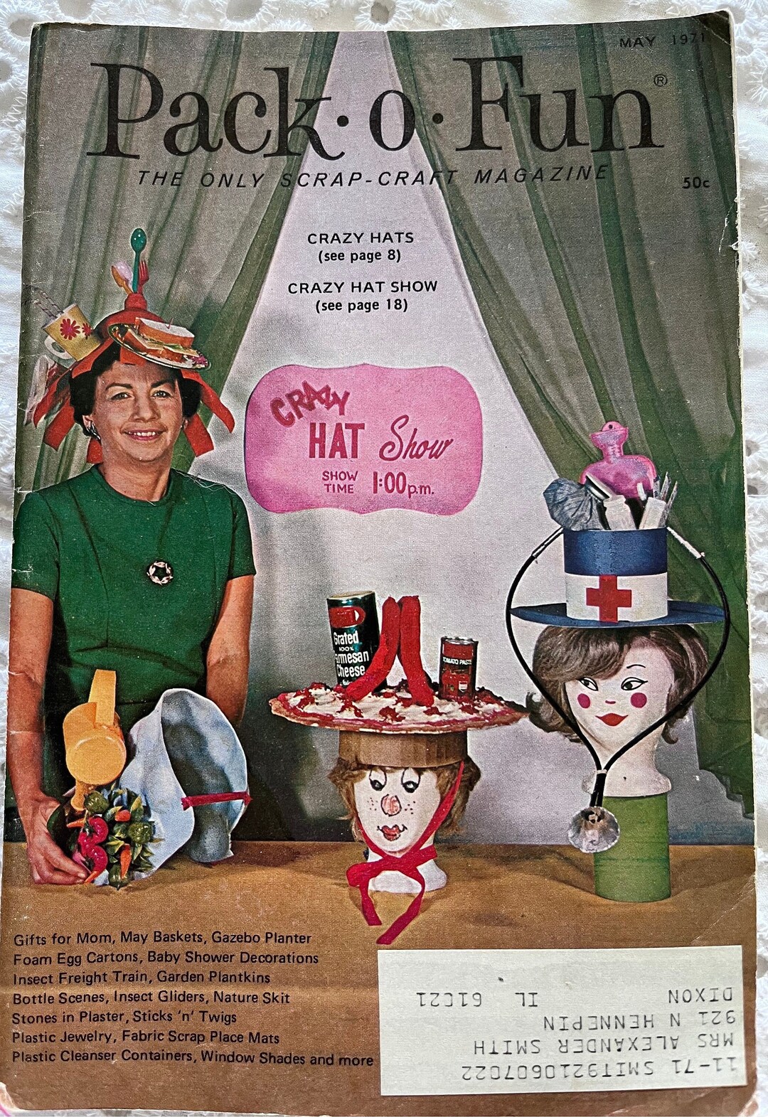 Vintage 70s Pack-o-fun Craft Magazine Publication May 1971 66-7 Pages ...