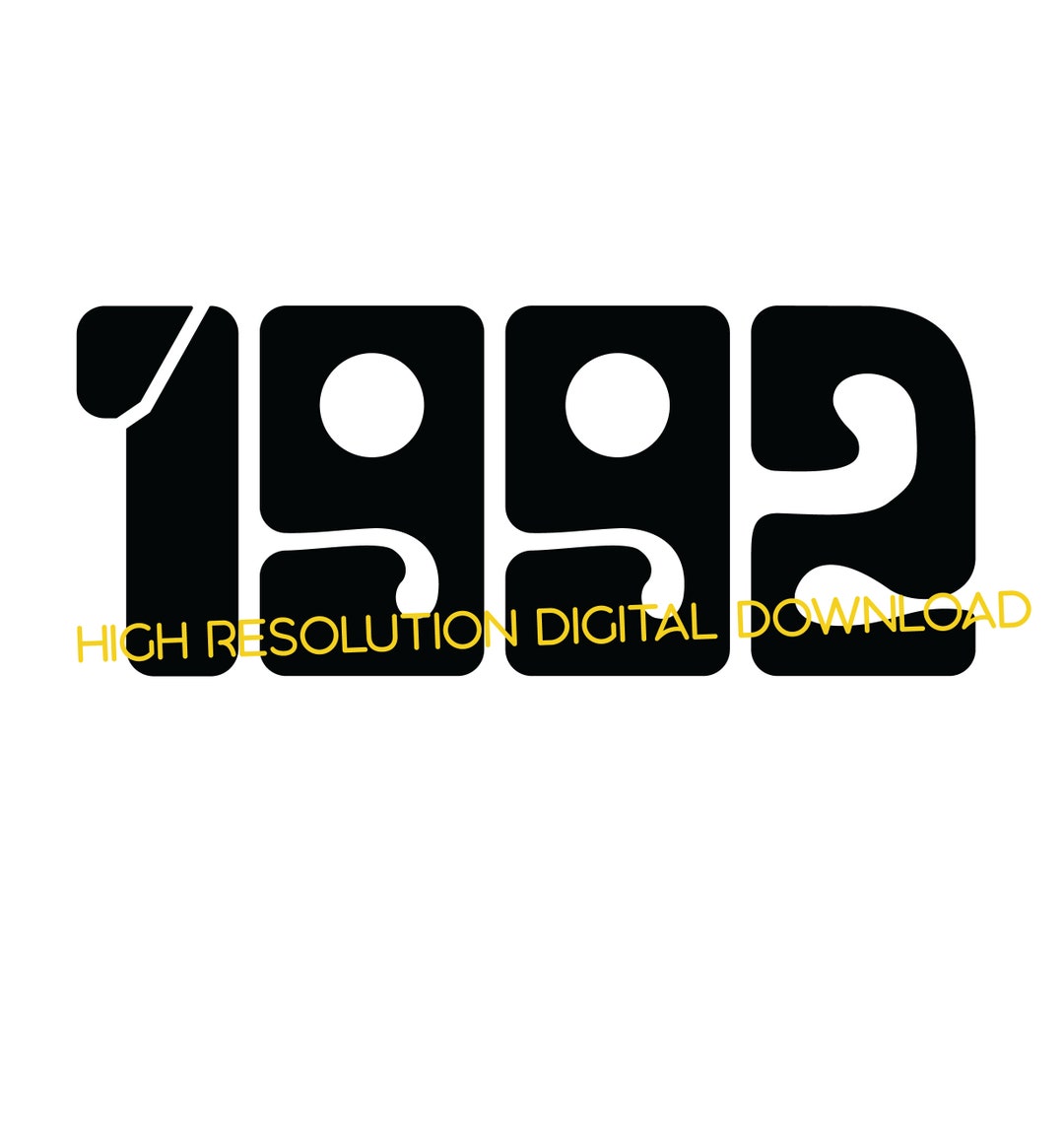 1992 Digital Vector Art - .SVG .PNG .AI - Absolutely Fabulous 90s Retro ...