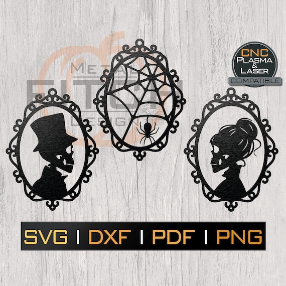 Gothic Victorian Bride Groom Halloween DXF SVG Plasma - Etsy