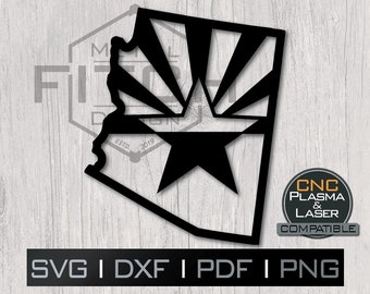 Arizona State Flag Svg - Etsy