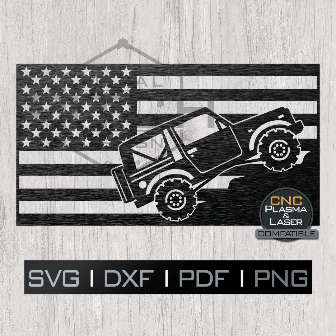 | du drapeau Suzuki Samurai DXF SVG plasma, laser, fichier cnc, Cricut ...