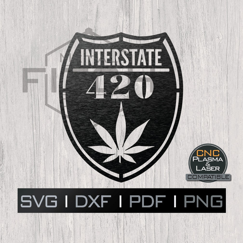 Interstate 420 | DXF SVG Plasma, Laser, Cnc File, Cricut, Silhouette ...