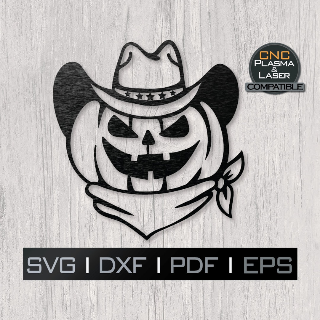 Bandit Jack O Lantern Laser Cut File | Svg Dxf Eps Pdf (digital ...