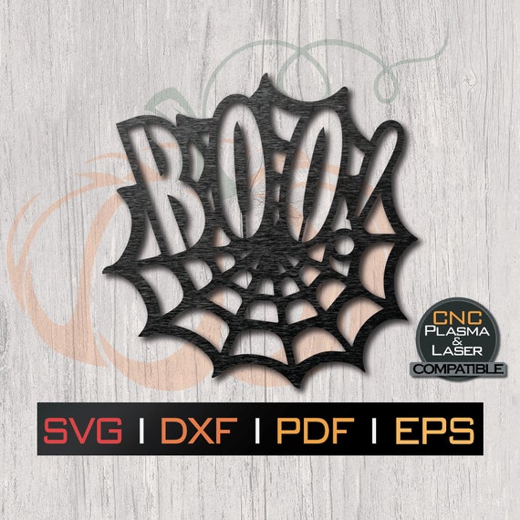 Boo Halloween DXF SVG Plasma Laser Cnc File Cricut - Etsy