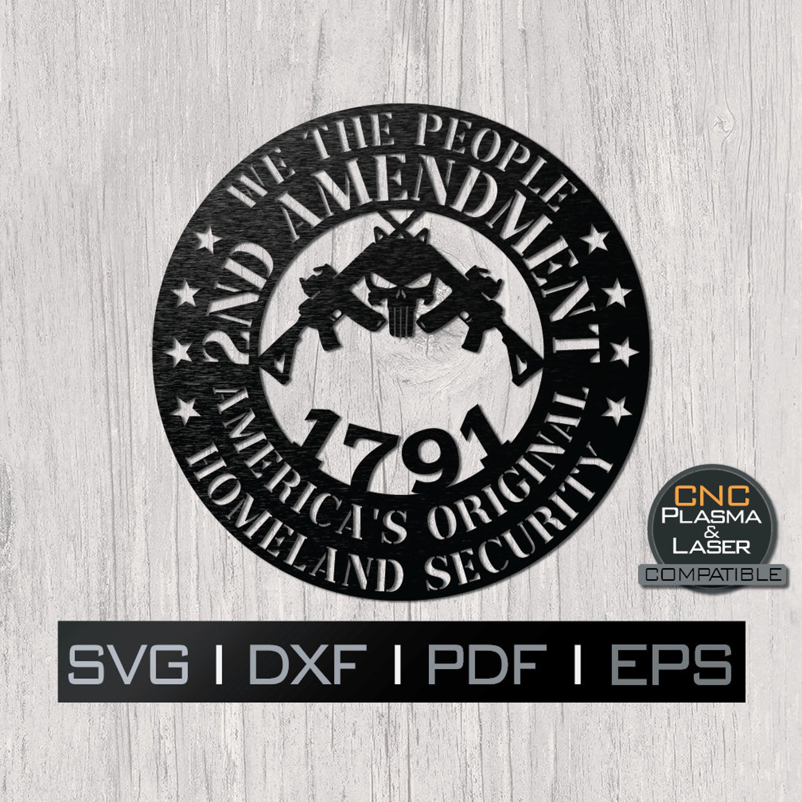 We the People 2nd Amendment | DXF SVG Plasma, Laser, Cnc File, Cricut ...