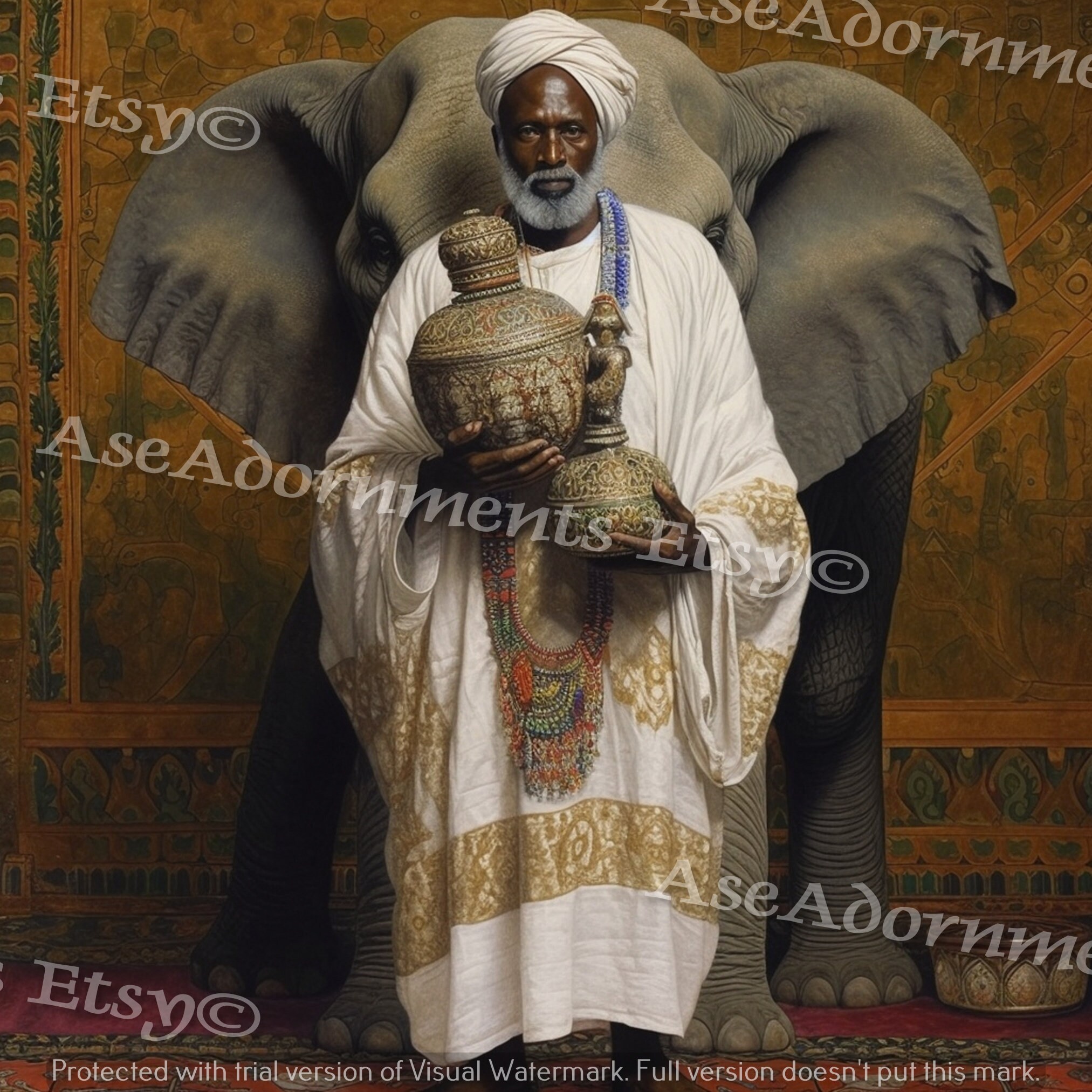 Obatala Orisha Black Oxalá Digital Download Clip Art PNG Printable ...