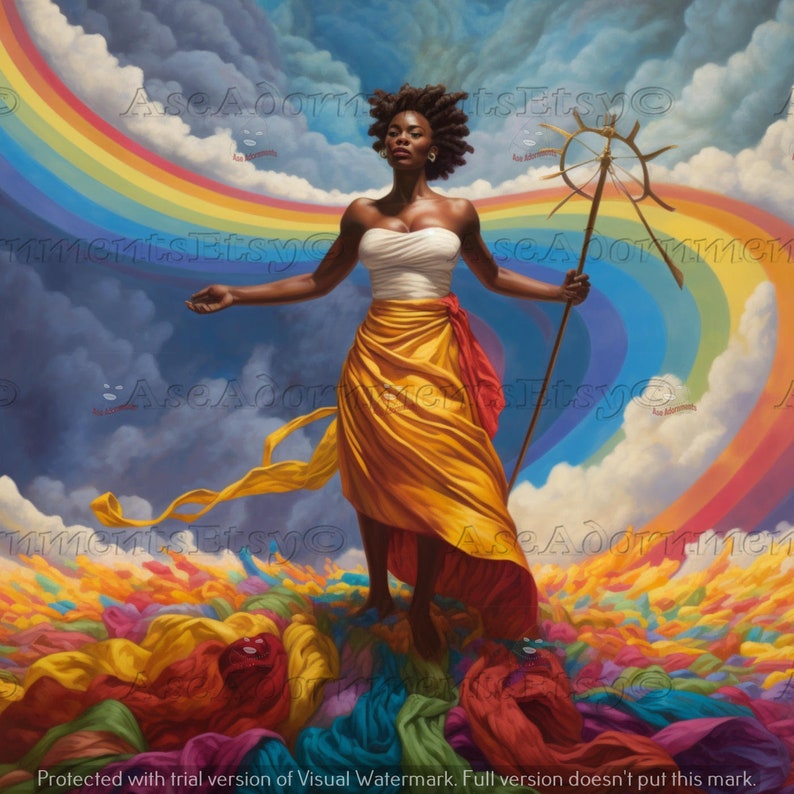 Oya Orisha Goddess Digital Download & Clip Art PNG Printable Free ...