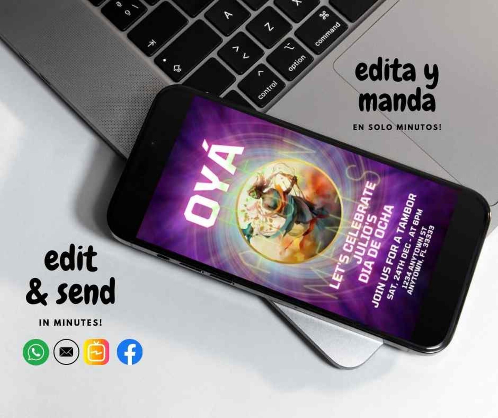 DIY Oya Yansa Cumpleaños De Osha Bembe Tambor Ocha Invitacion - Etsy