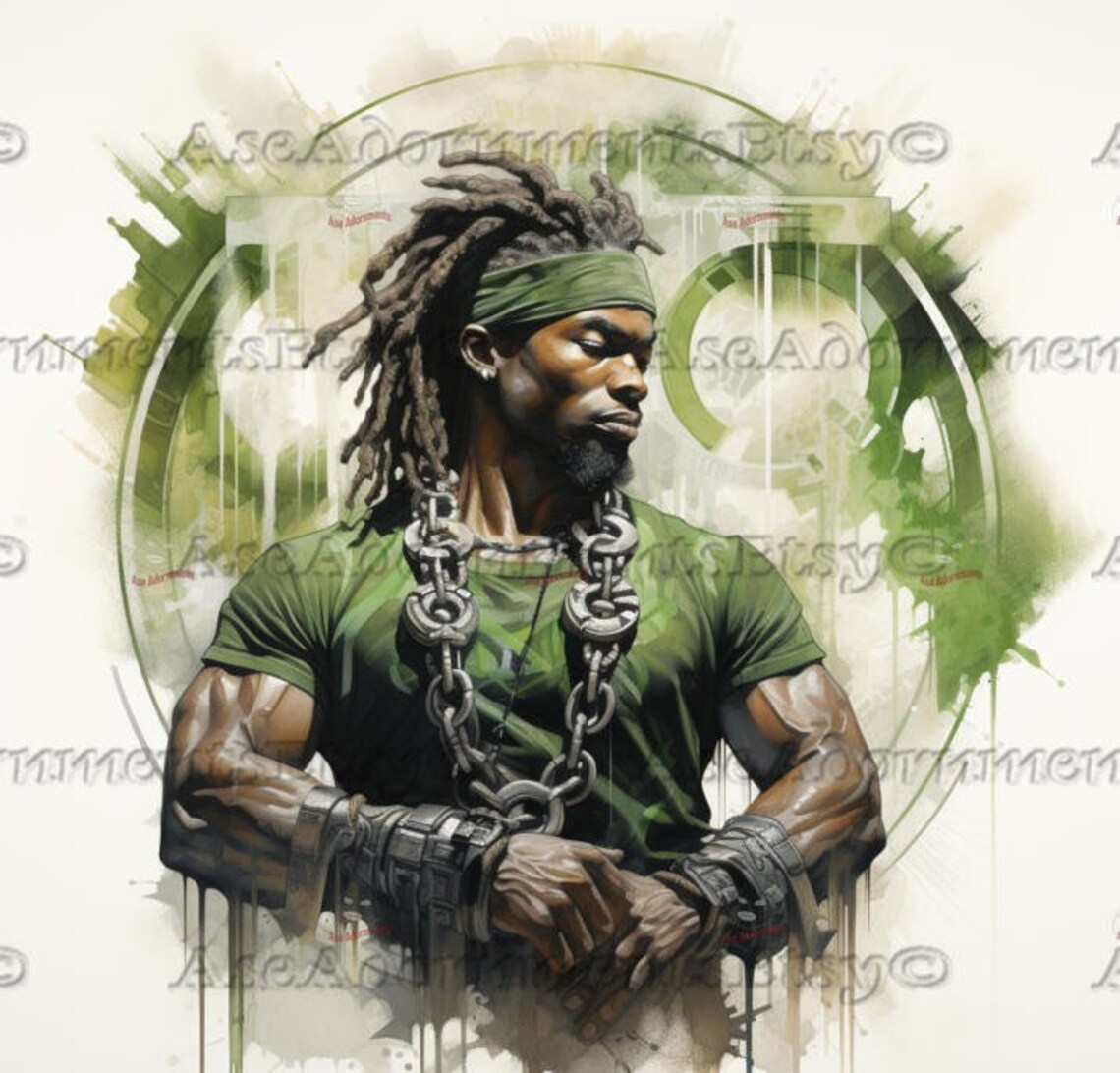 Ogun Chains Dreads Orisha Digital Download Clip Art PNG - Etsy