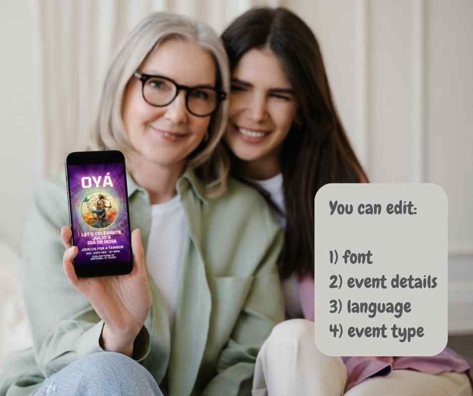 DIY Oya Yansa Cumpleaños De Osha Bembe Tambor Ocha Invitacion - Etsy