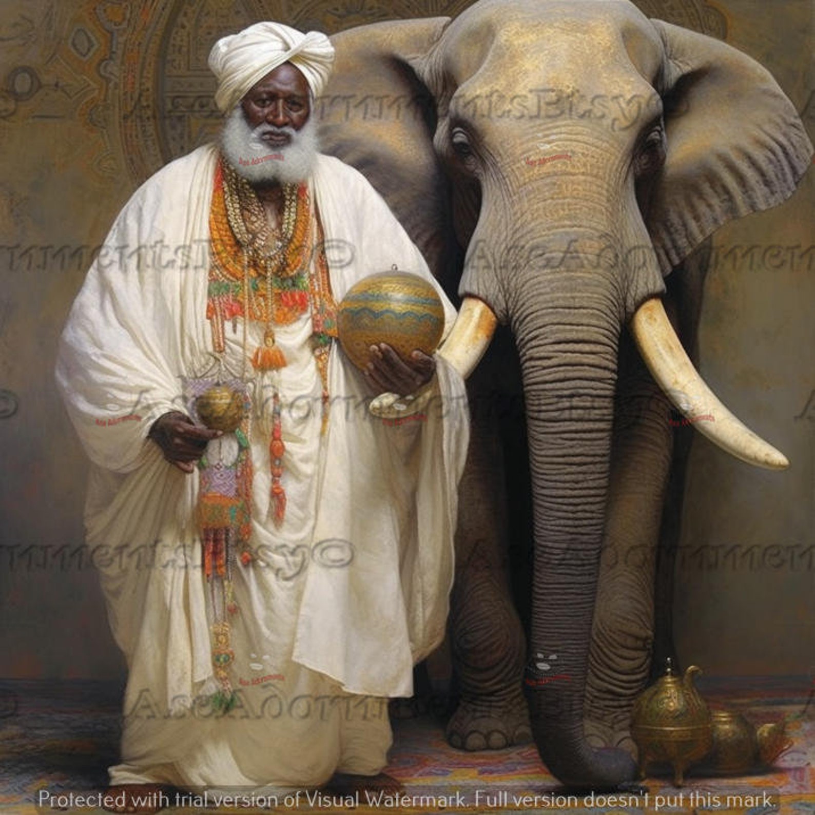 Obatala Orisha Black Deity Wise Digital Download Clip Art PNG Printable ...