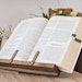 Book Reading Stand, Quote About Reading Wooden Stand, Solid Wood Book ...