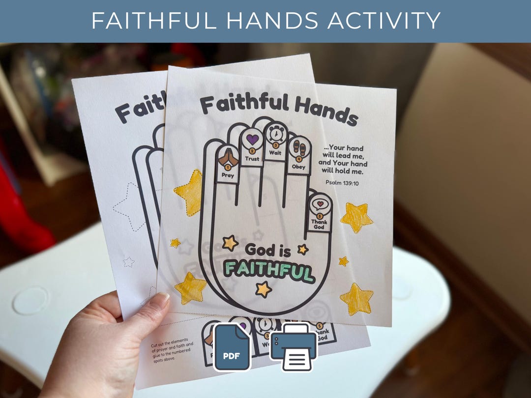 Faithful Hands Bible Craft | Preschool + Early Elementary Bible ...