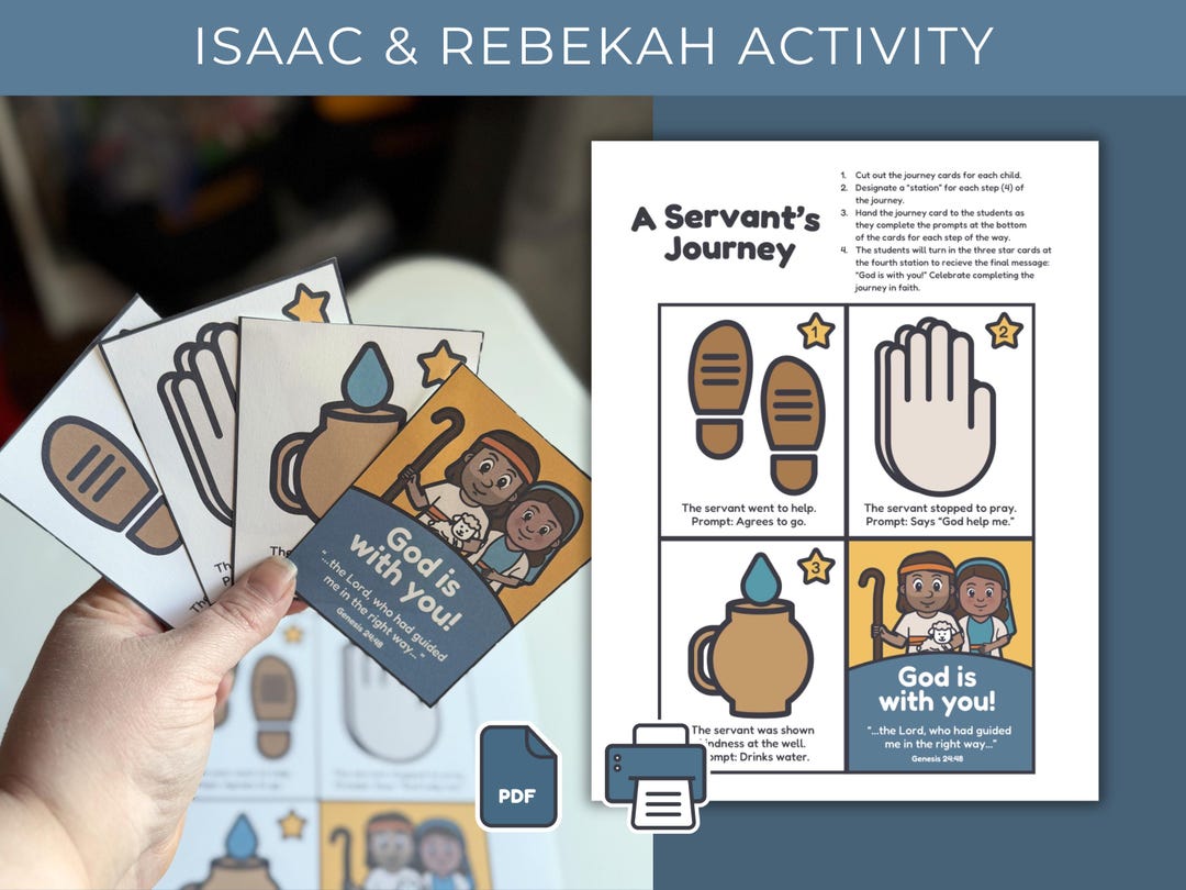 Isaac & Rebekah Bible Activity | Abraham’s Servant's Journey Experience ...