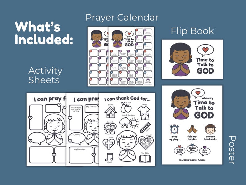 Foundations Prayer Kit for Kids: Flip Book, Songs, Activity Sheets (PDF ...